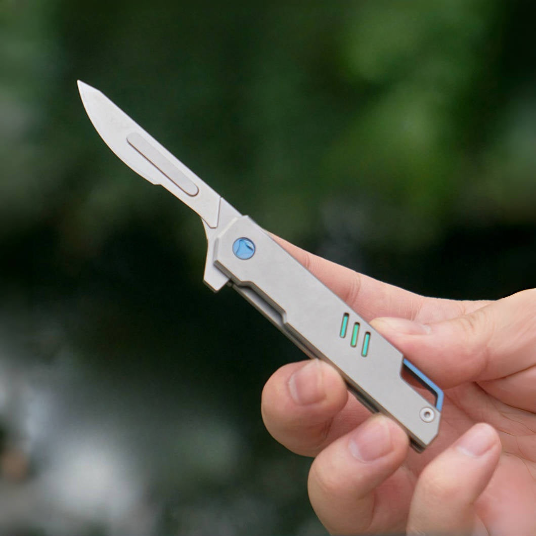 Titanium Pocket Knife of #24 Scalpel Blade – Logical Carry